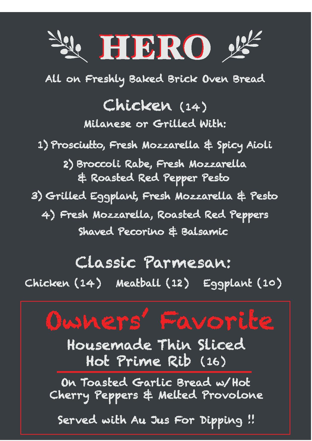 Menu – Pienza